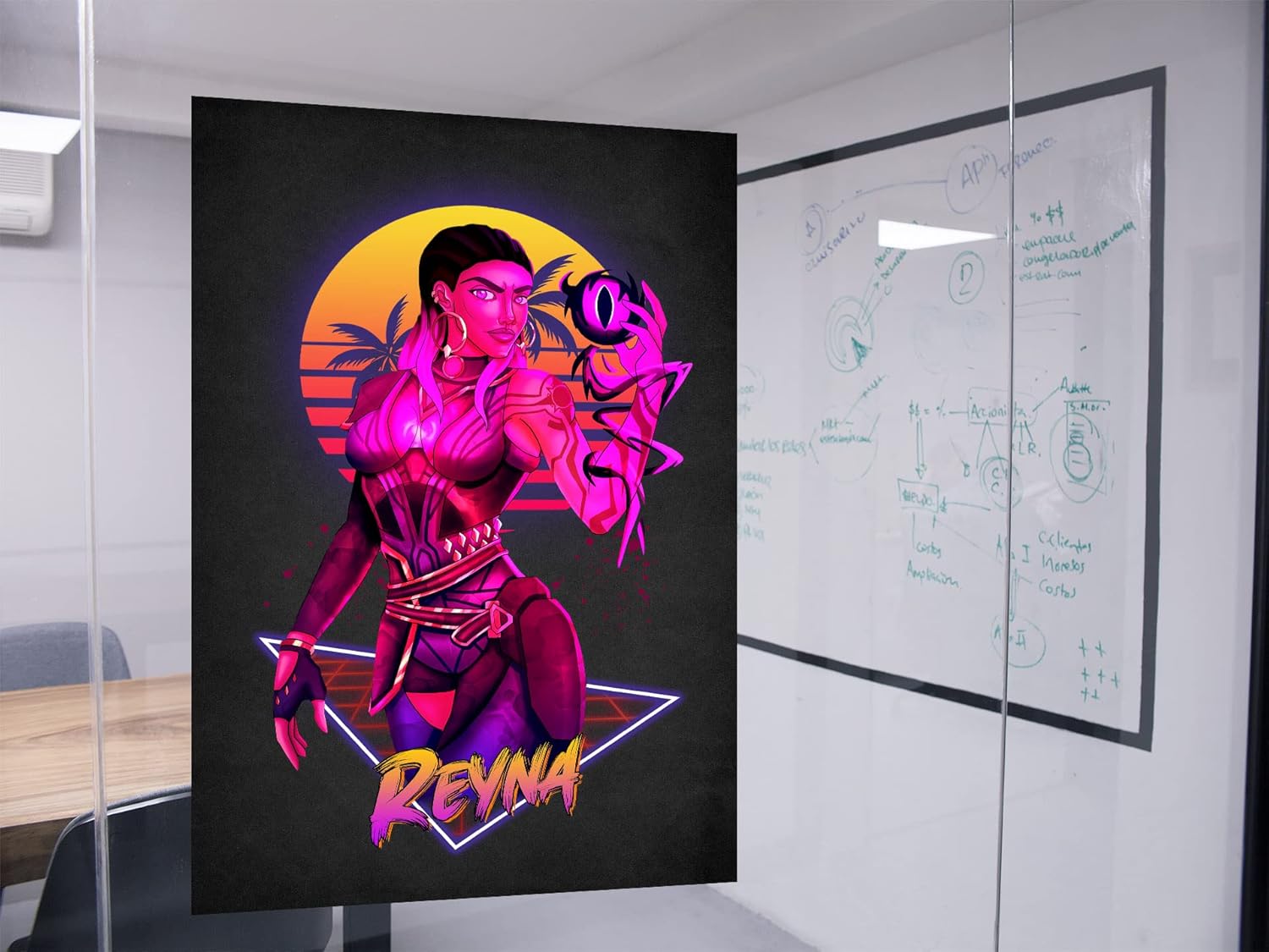 VNADes Valorants Reyna Devour Retro For Fan Video Game Wall Art Poster ...