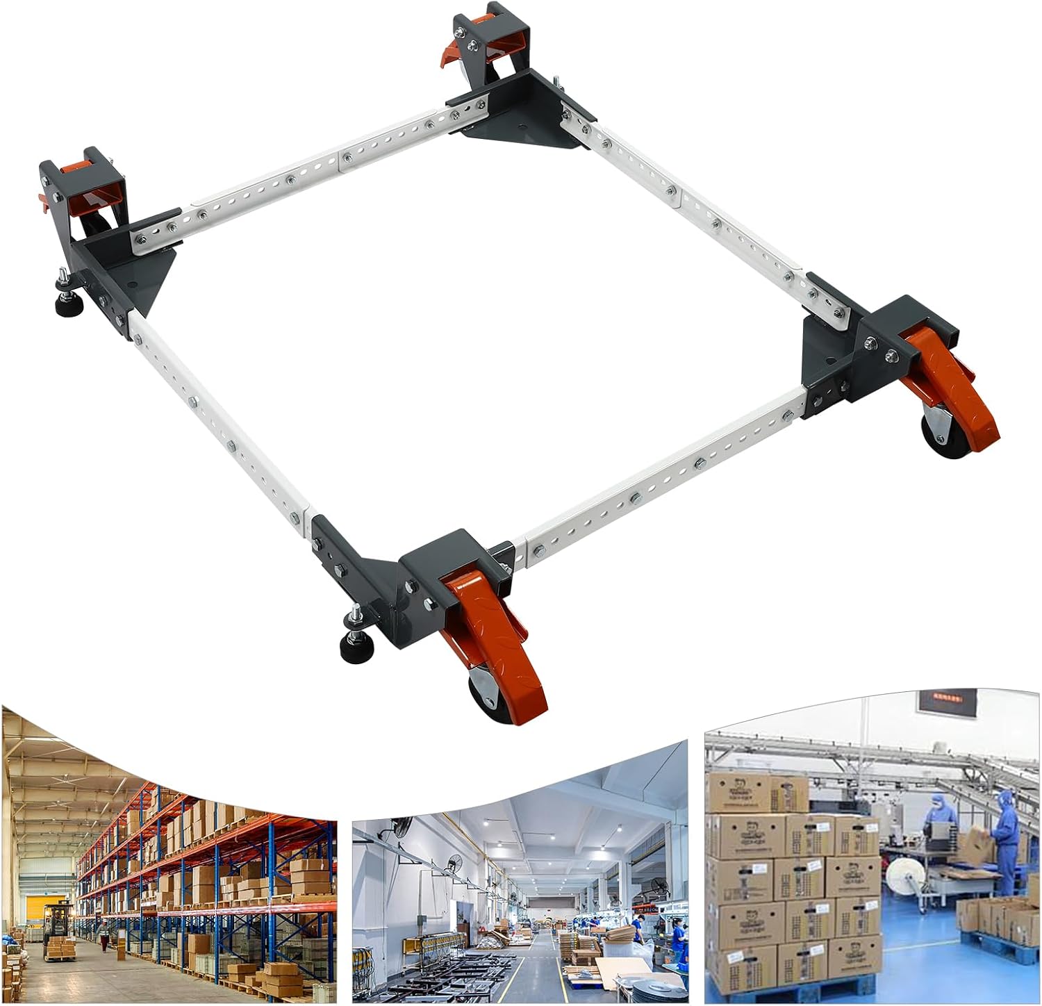 Table Base Mobile Base 12" x 12" to 35" x 35" Adjustable Mobile Base ...