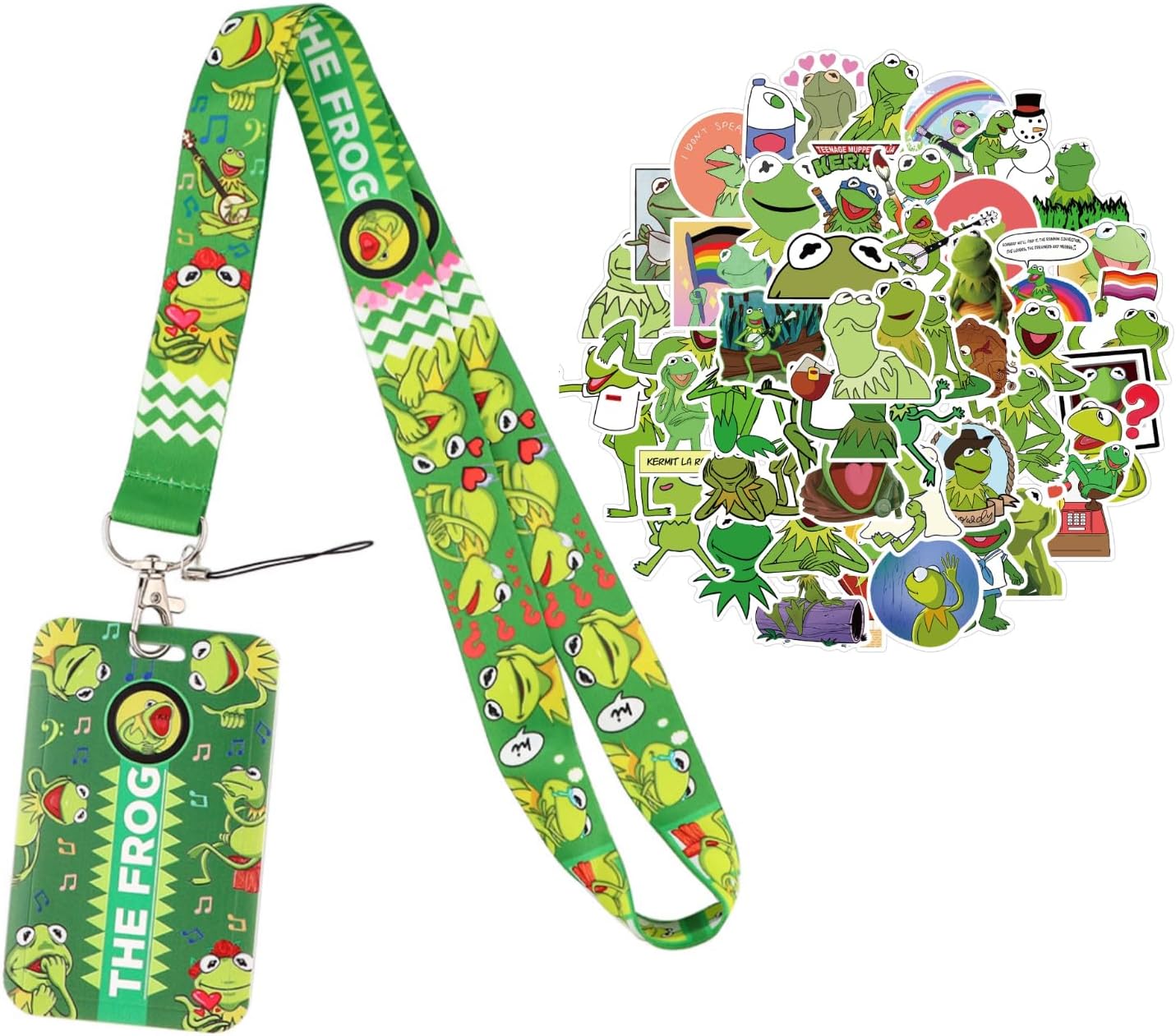 Amazon.com : Frog Lanyard with ID Badges Holder Keychain Lanyards，Neck Keys Badges Cute Fashion ...