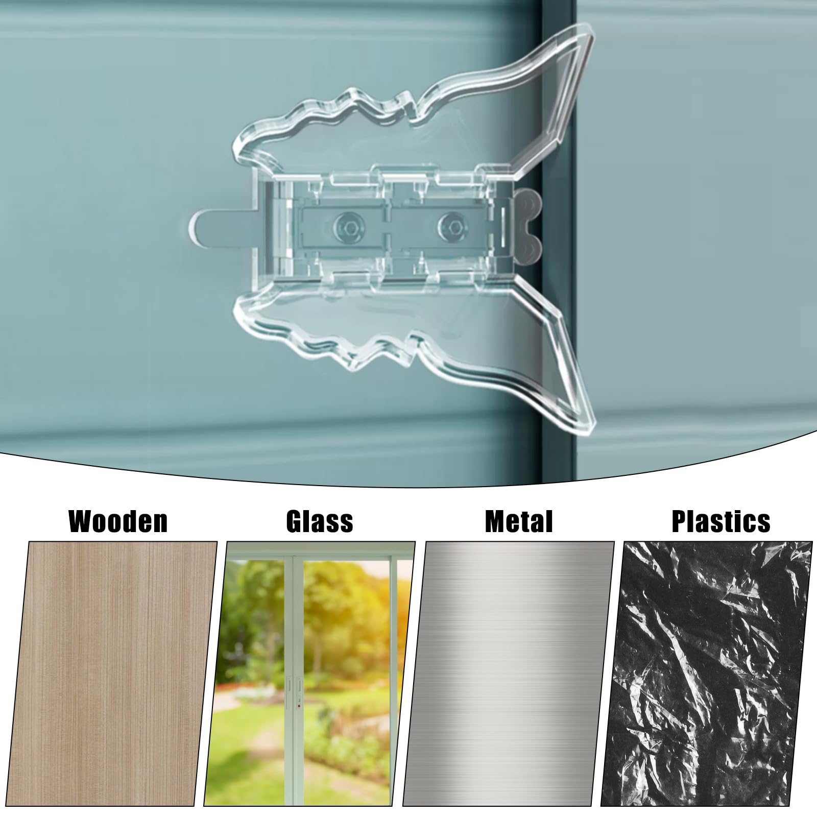 Snapklik.com : 4 Pack Window Child Safety Locks Self Adhesive Sliding ...