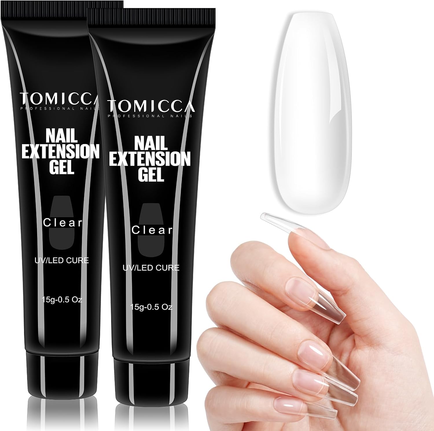 TOMICCA 2 * 15g Transparent Extension gel D'extension Ongles Gel ...