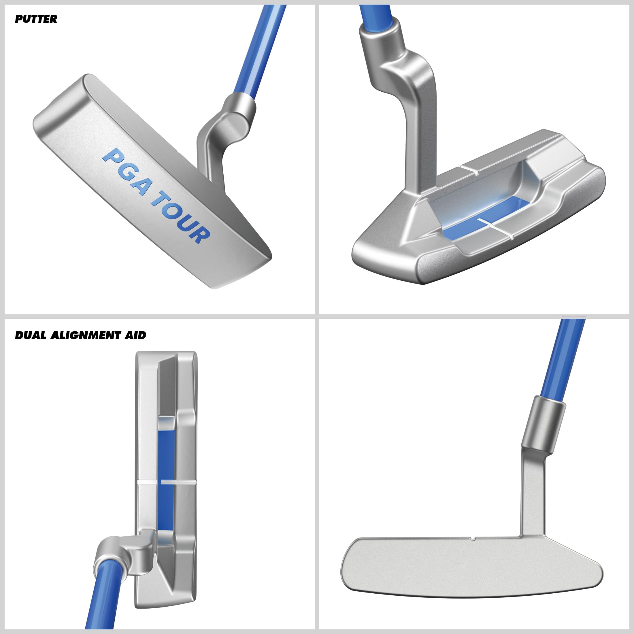 Snapklik.com : PGA Tour G1 Series Kids Blue Golf Club Set