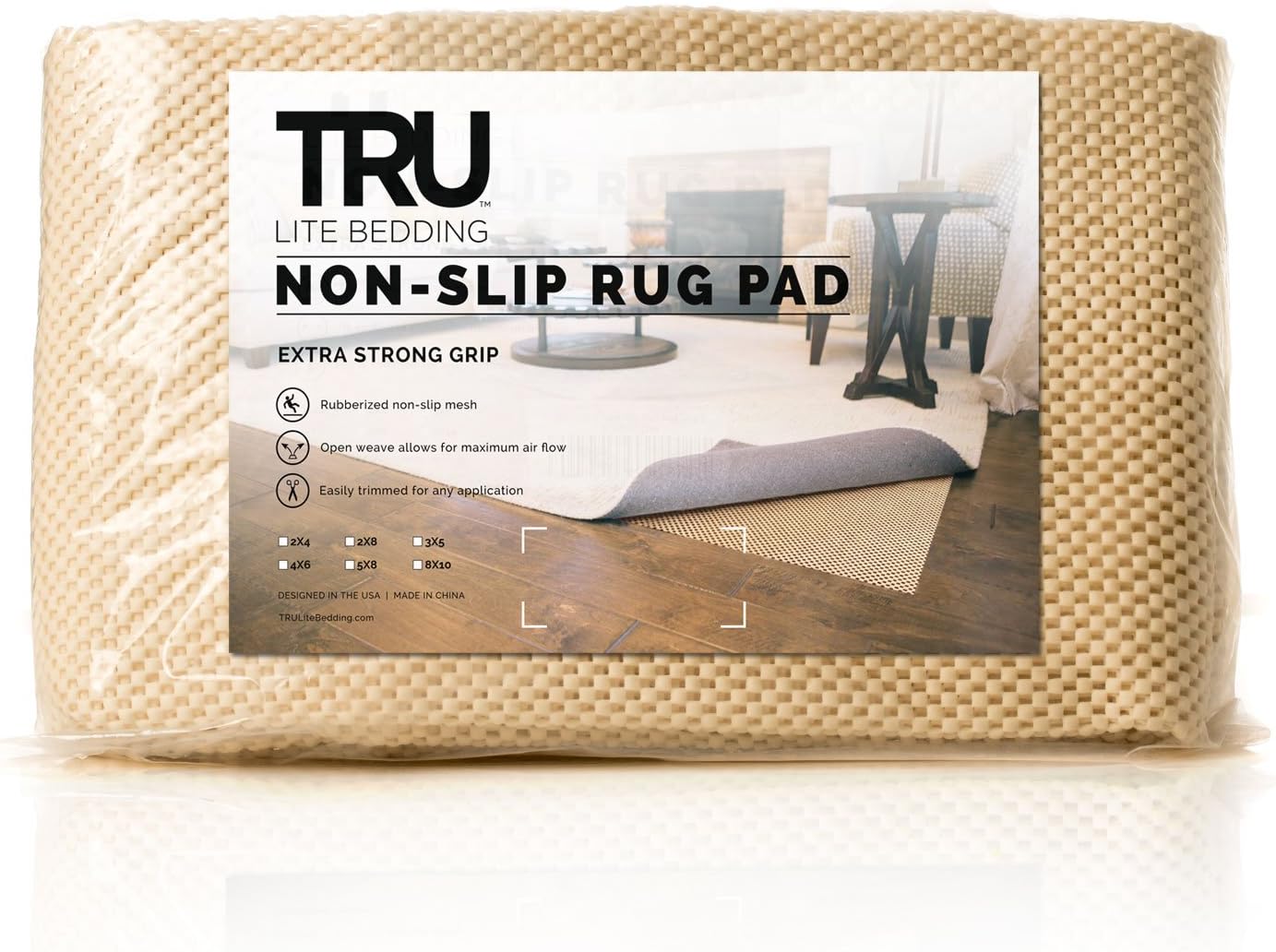 Amazon.com: TRU Lite Extra Strong Rug Hold - Non Slip Furniture Pad ...