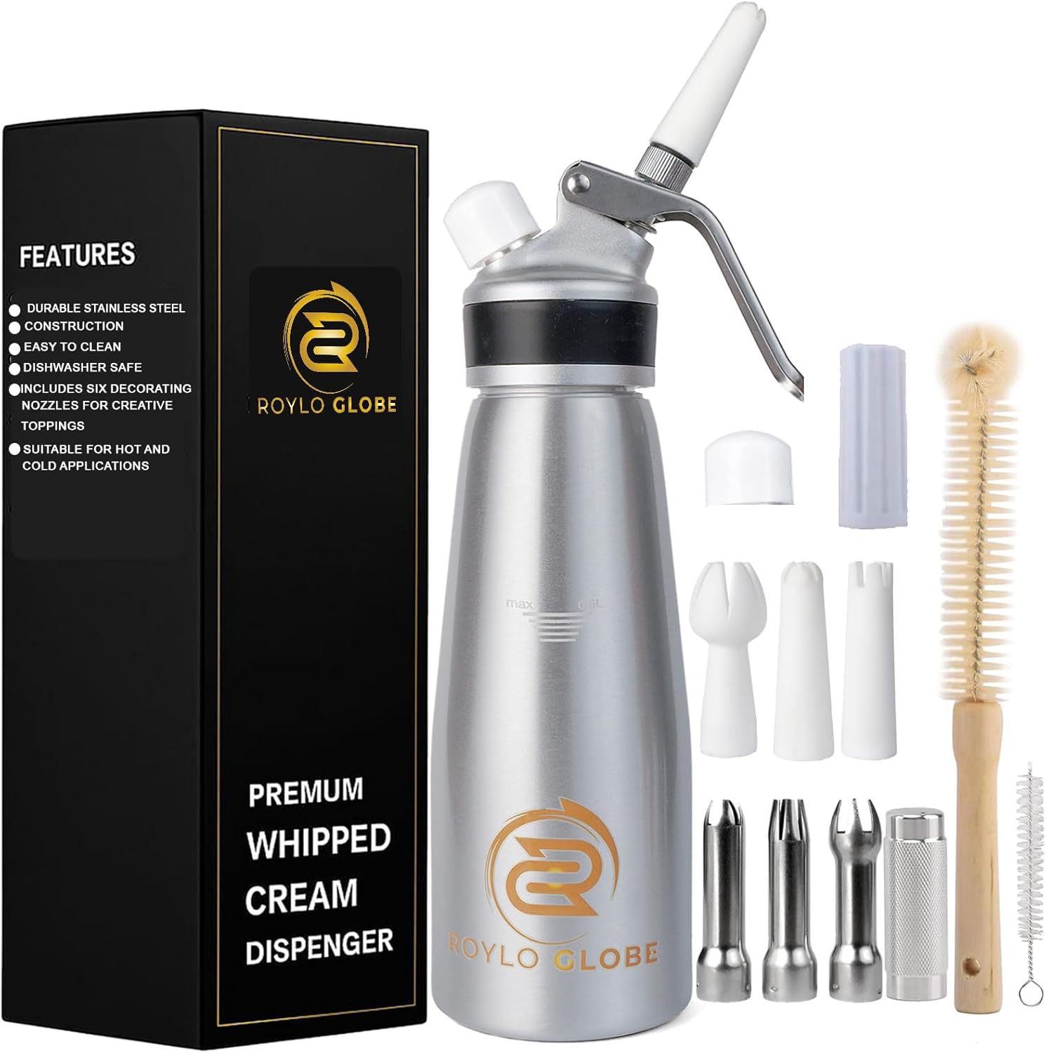 Amazon.com: Professional Whipped Cream Dispenser - 500 ml Whipped Cream ...