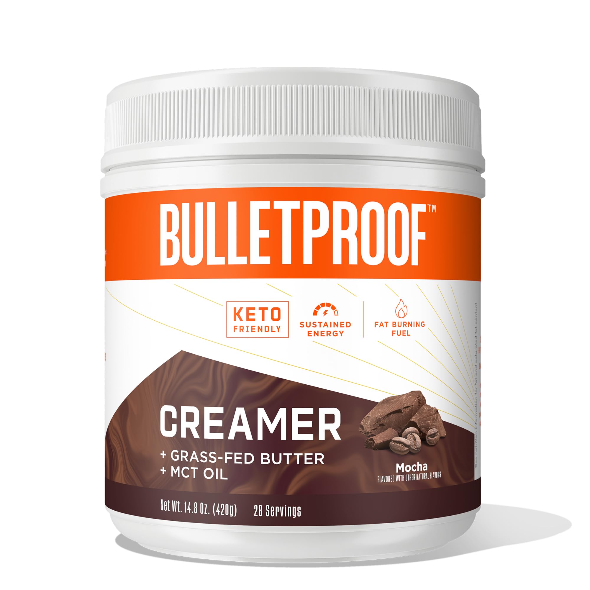 Amazon.com: Bulletproof Mocha Creamer, 14.8 Ounces, Keto Coffee Creamer ...