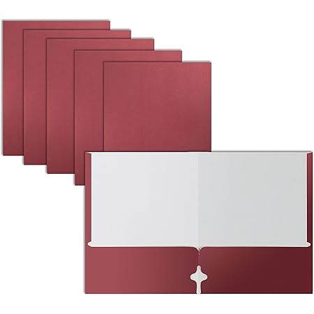 Amazon.com: Oxford Twin-Pocket Folders, Textured Paper, Letter Size ...