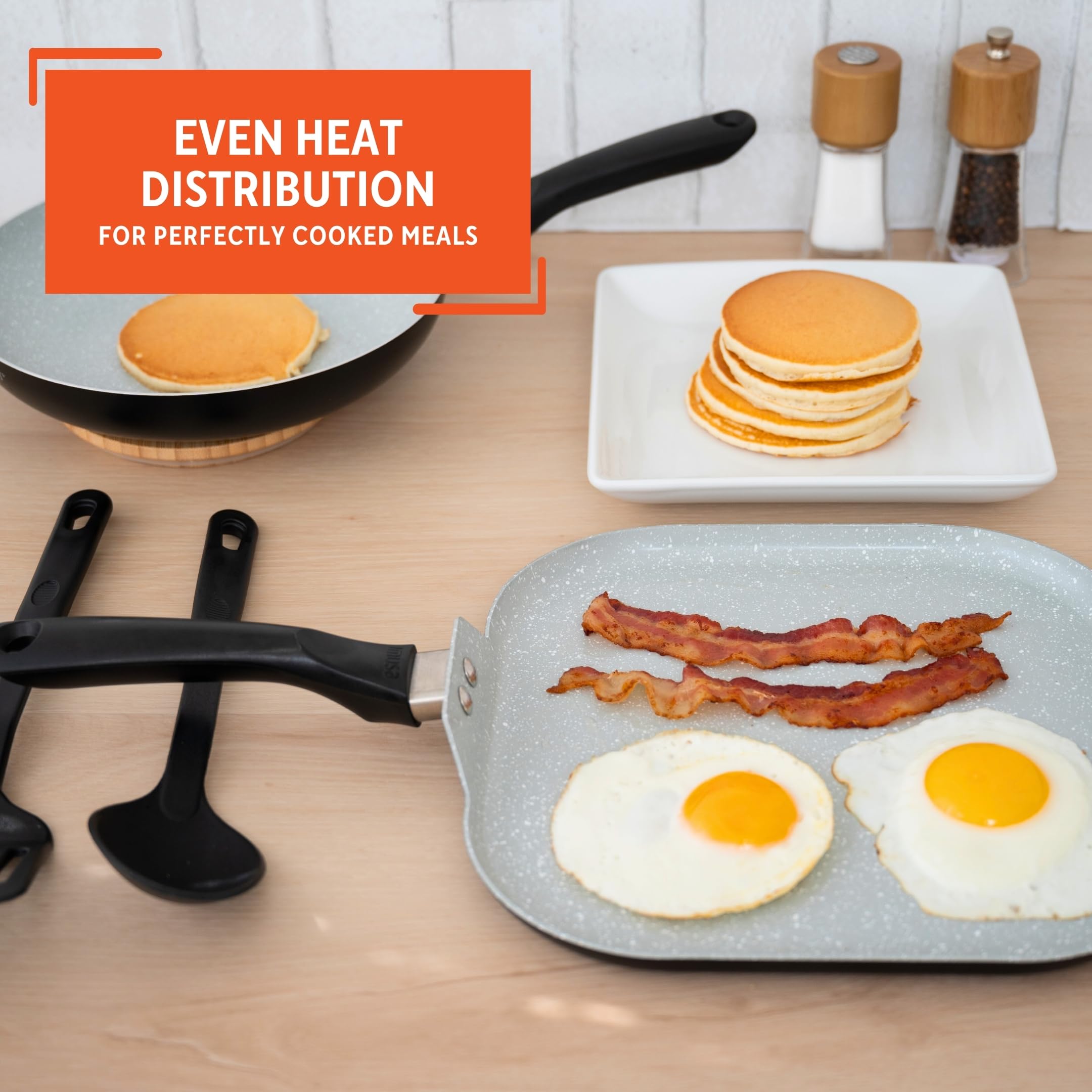 Snapklik.com : IMUSA Nonstick Ceramic Cookware Set 4-Piece 10.5in/10in