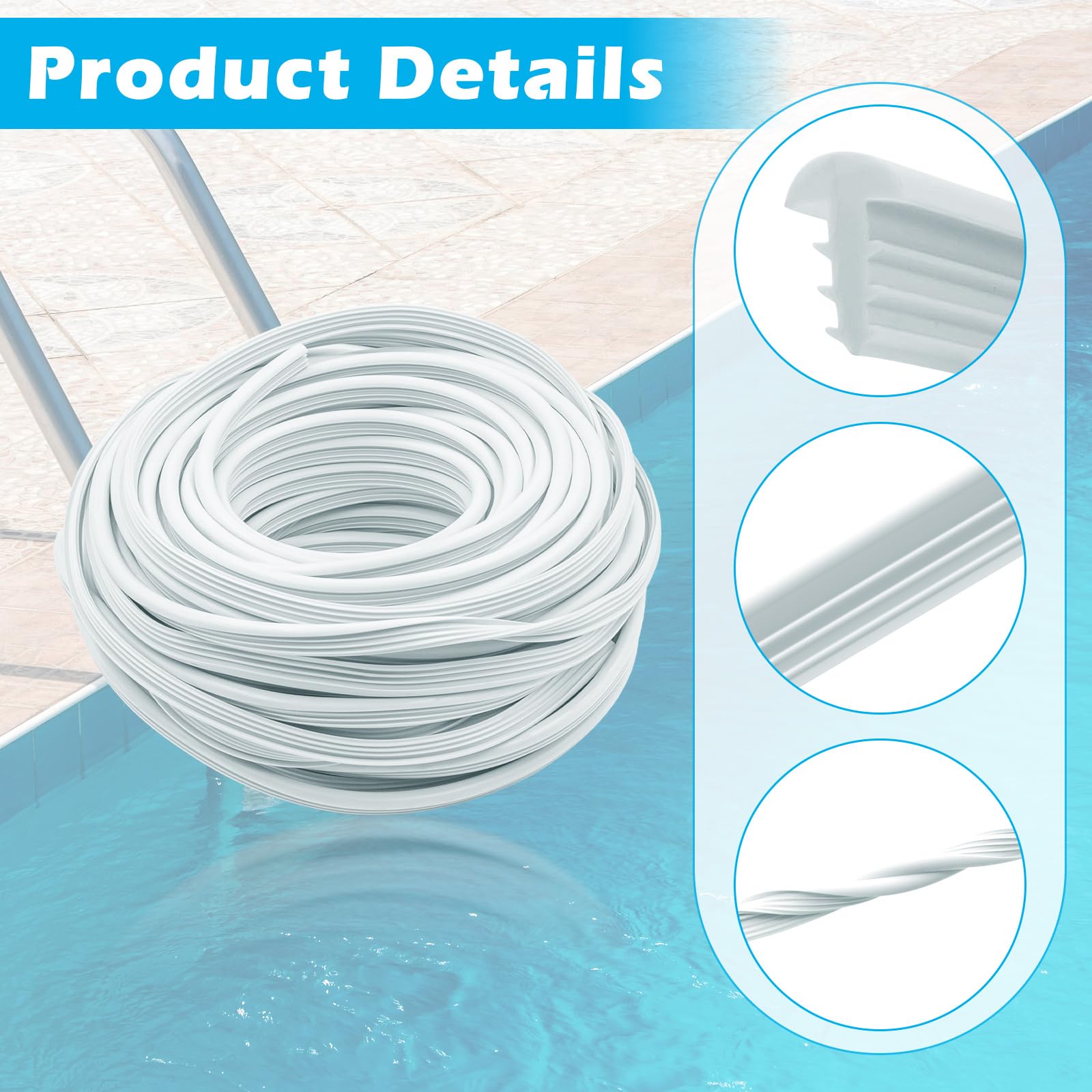 Snapklik.com : 120 Foot Swimming Roll QP1562 Pool Liner Lock,Entrance ...