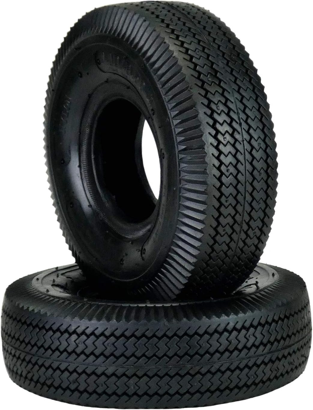 Amazon.com: (2) 4.10/3.50-4 4Ply Sawtooth Tires for Dolly Wagon Utility ...