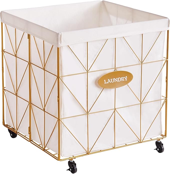 Amazon.com: Mxfurhawa Laundry Hamper,Collapsible Laundry Basket Large ...