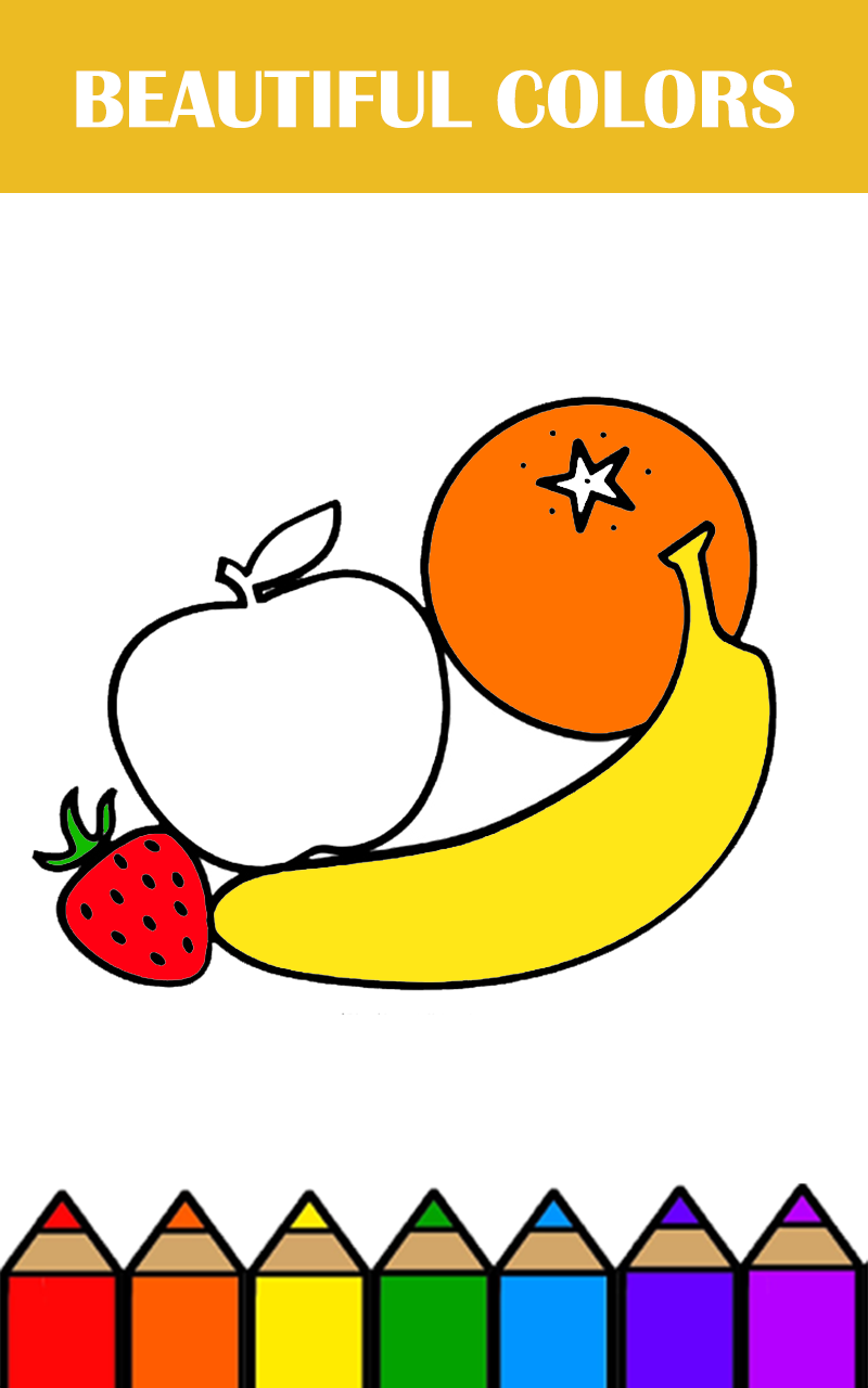 Fruits coloring pages for kids - App on Amazon Appstore