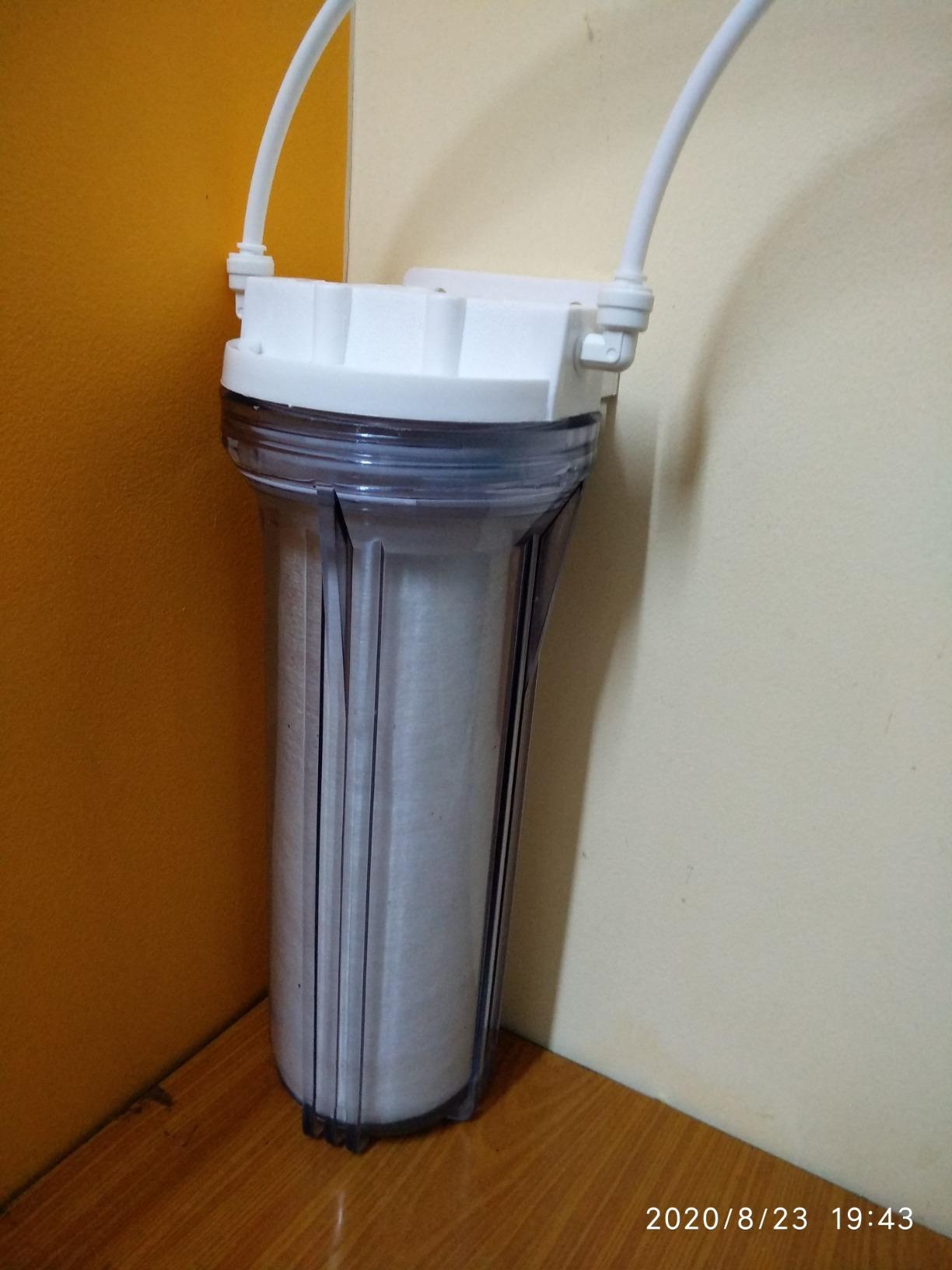 KRPLUS Pre-Filter Transparent Housing | 4 Pcs Spun Filter | 1/4" Elbows ...