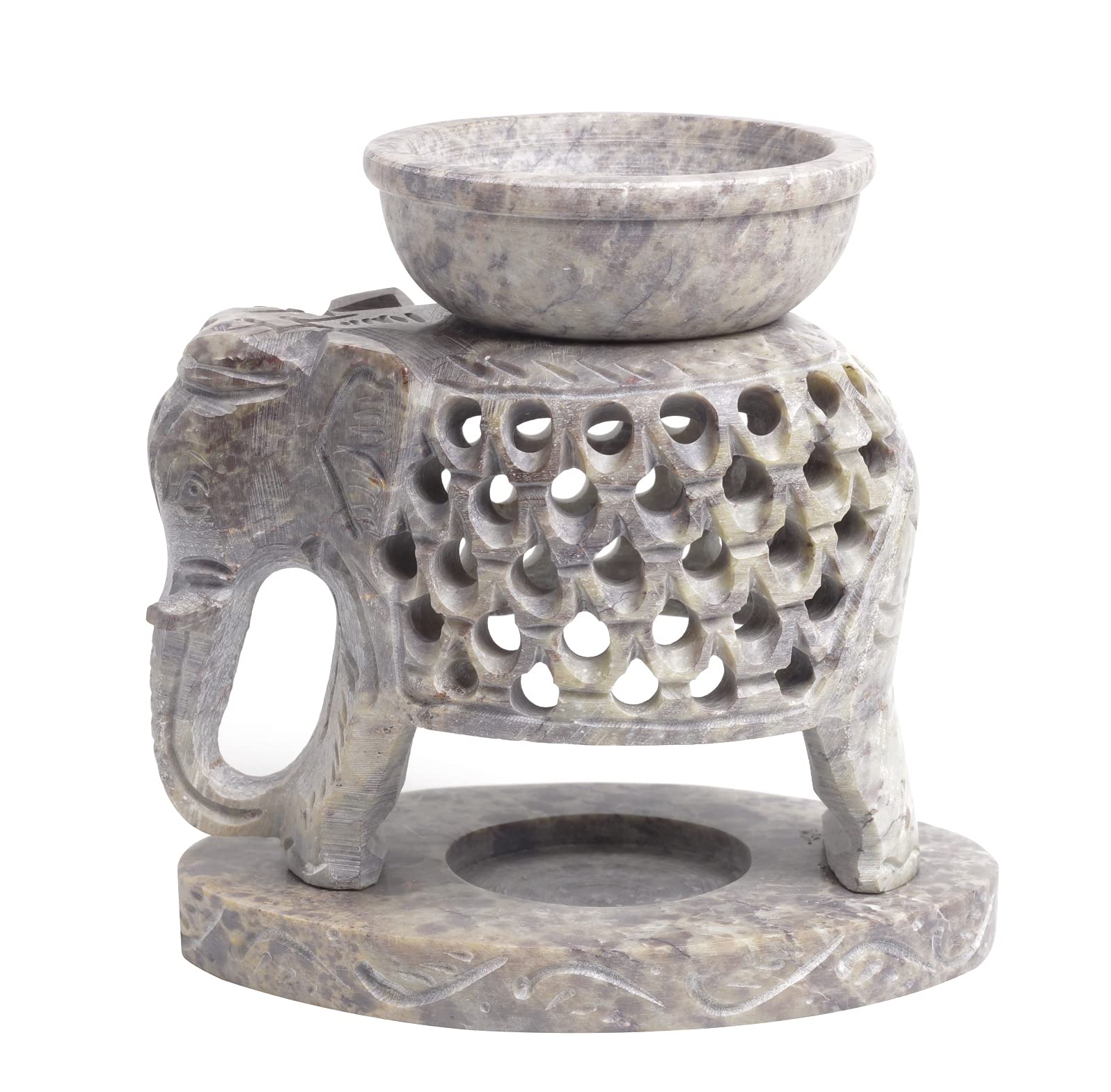 Amazon.com: Elephant Oil Burner Wax Melter Elephant Design Essential ...