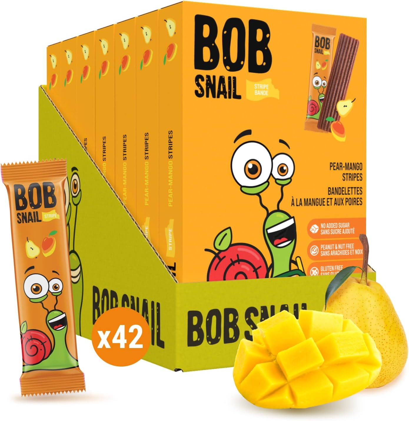 Bob Snail Healthy Snacks Family Pack - Gluten free Fruit Leather with ...