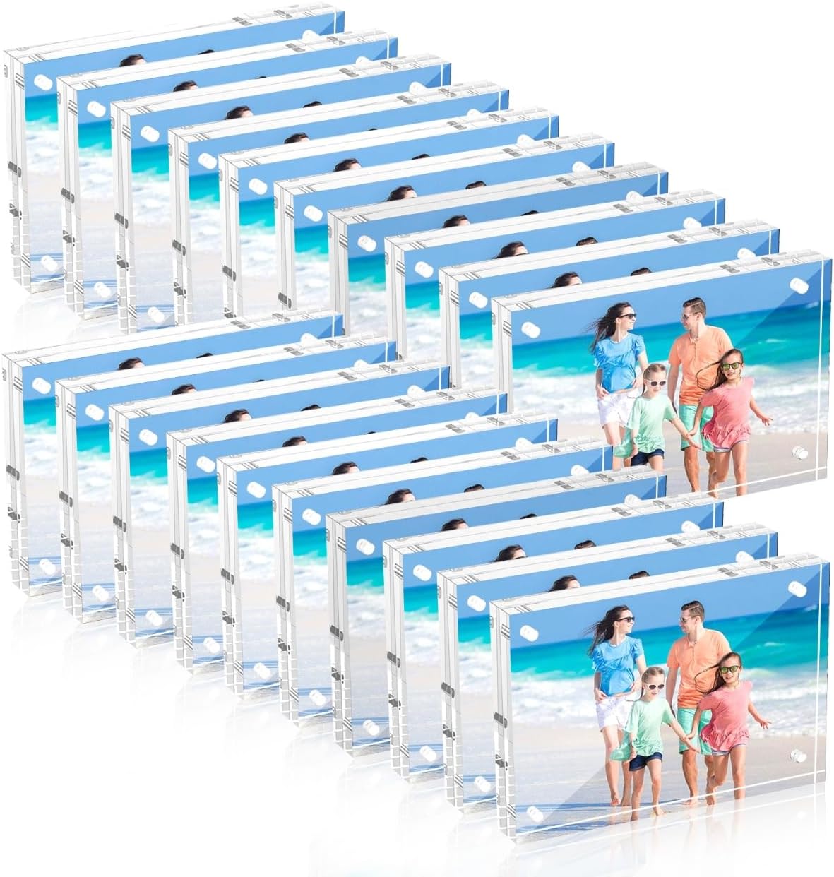 Amazon.com - Airsnigi 4x6 Acrylic Frames 20 Pack, 20mm Double Sided ...