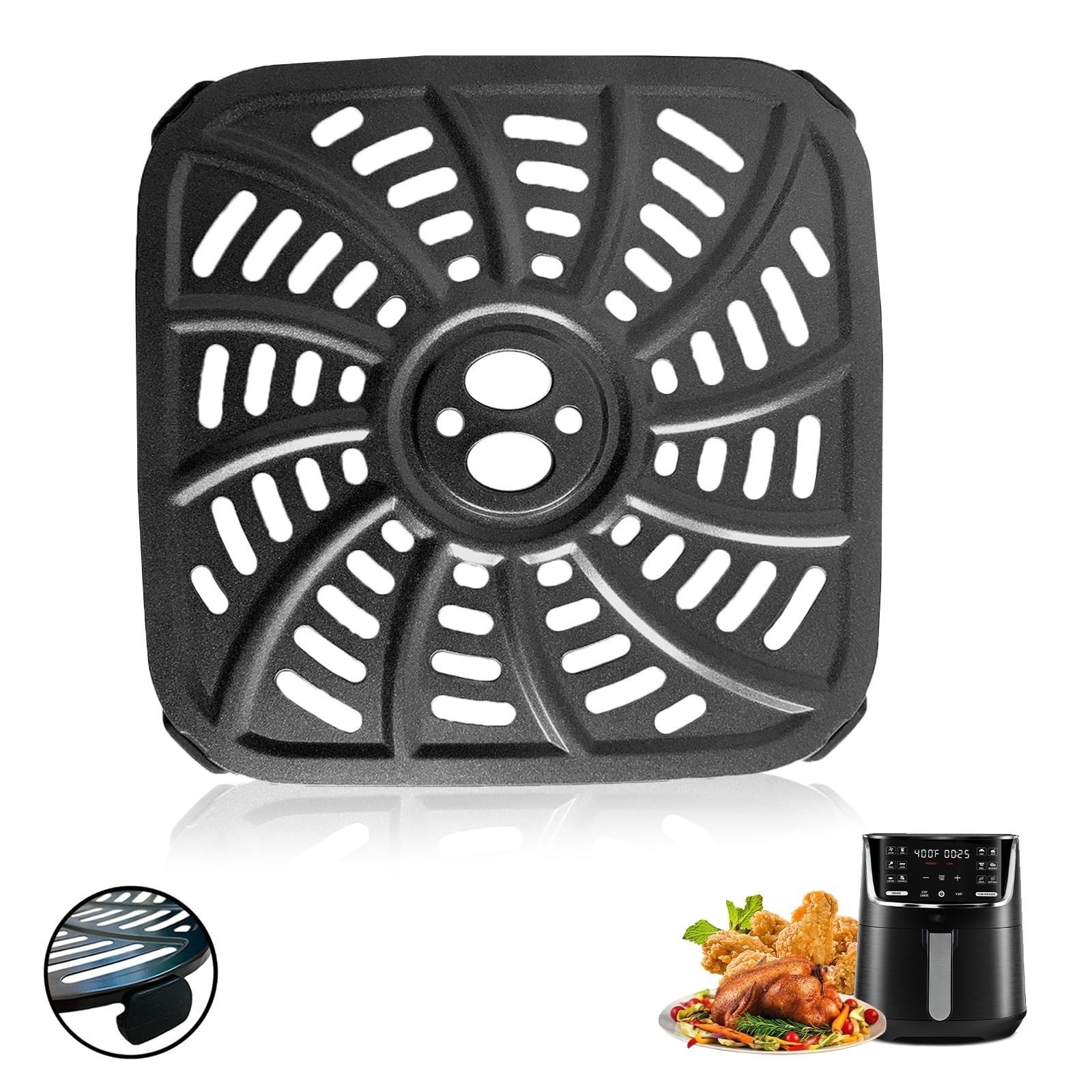 Amazon.com: QLRGNE 4QT Air Fryer Crisping Plate for Gourmia GAF414 ...