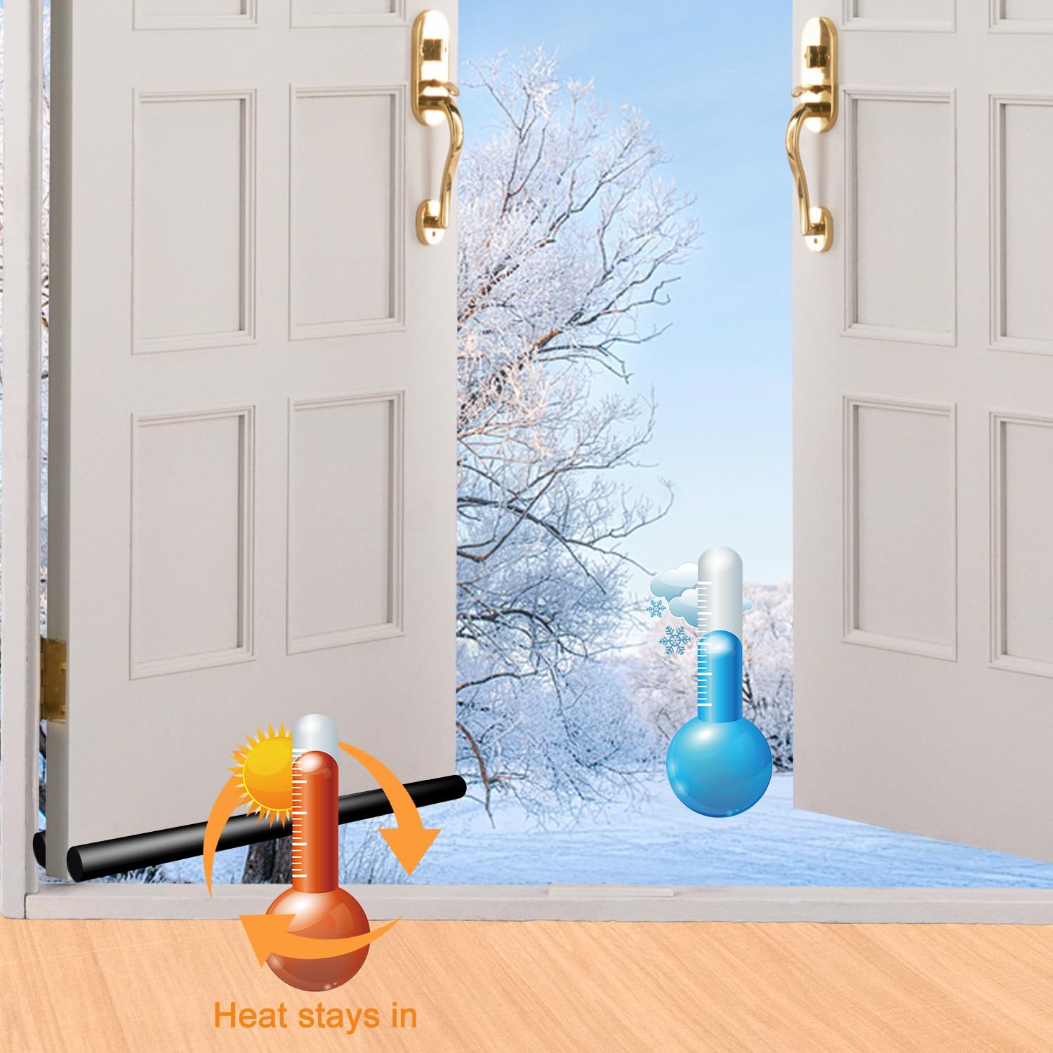 Weather Stripping Door Seal Home Intuition 36" Twin Door - Weather ...