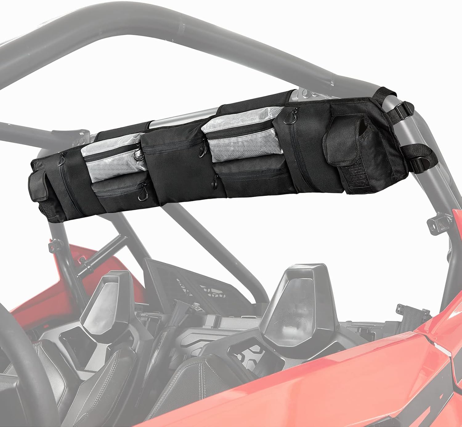KEMIMOTO UTV Roll Cage Organizer Cargo Rear Storage Bag Gear Bag ...