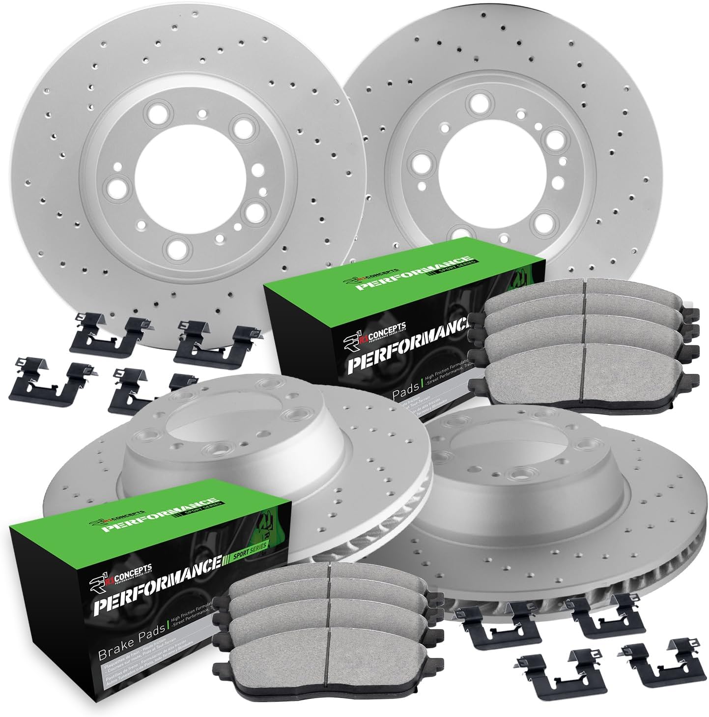 Amazon.com: R1 Concepts Front Rear Brakes and Rotors Kit |Front Rear Brake Pads| Brake Rotors ...