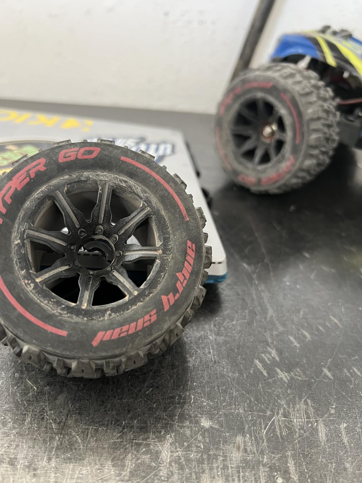 Amazon.com: HYPER GO 14300E1 1/14 Scale RC Car Accessories Wheels ...