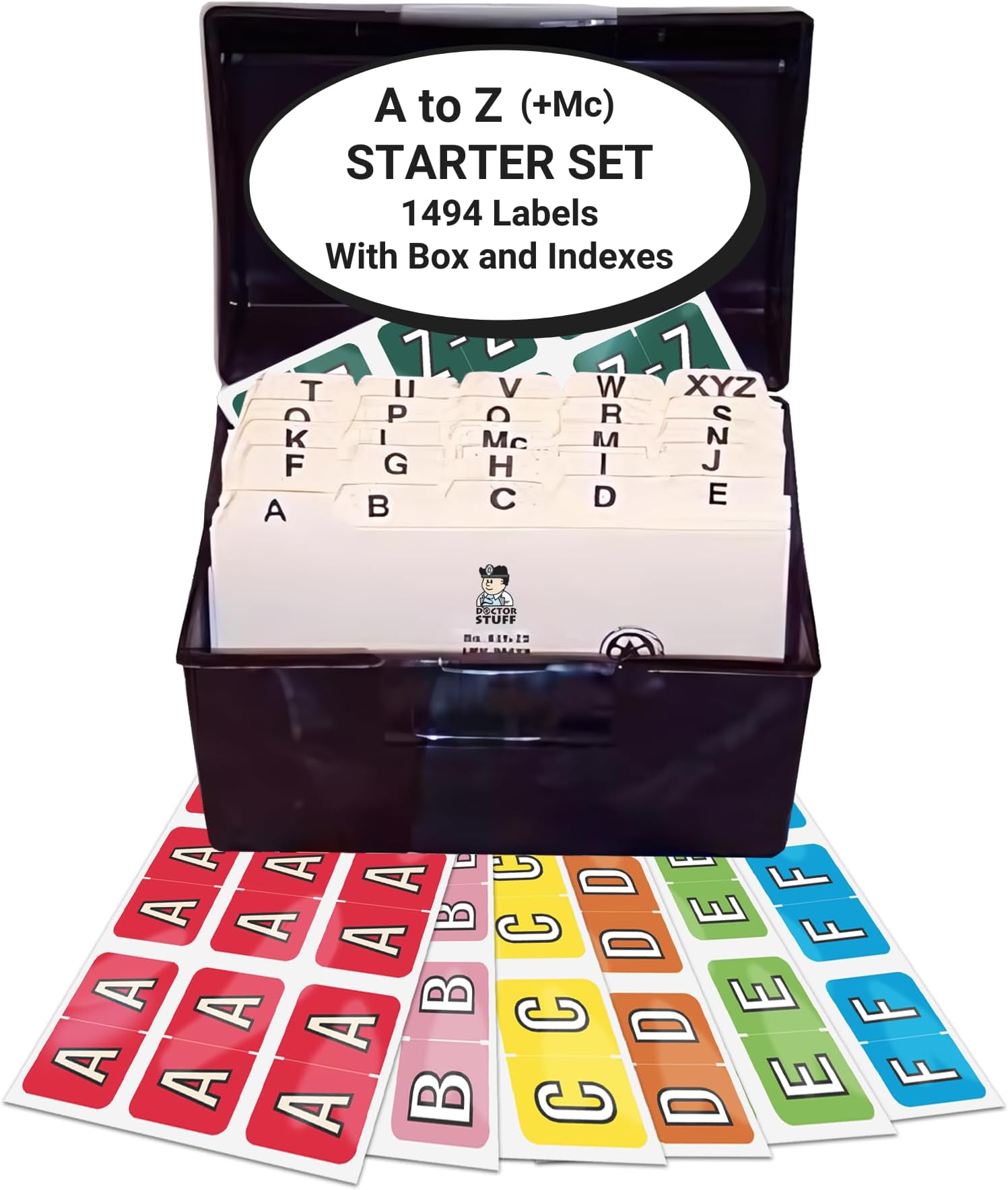 Amazon.com : Alphabet Labels for File Folders, A to Z Desk Set with ...