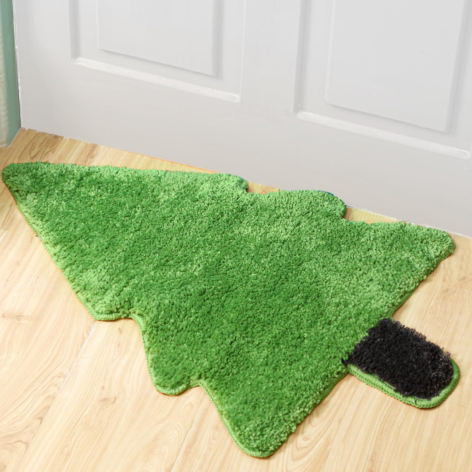 Amazon.com: Tinideya Christmas Tree Bathroom Rugs Cute Bath Mat for ...