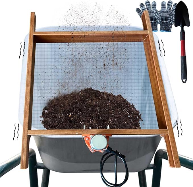 Amazon.com : AetherCraft Ultra-Efficient Soil Sifter with Vibration ...
