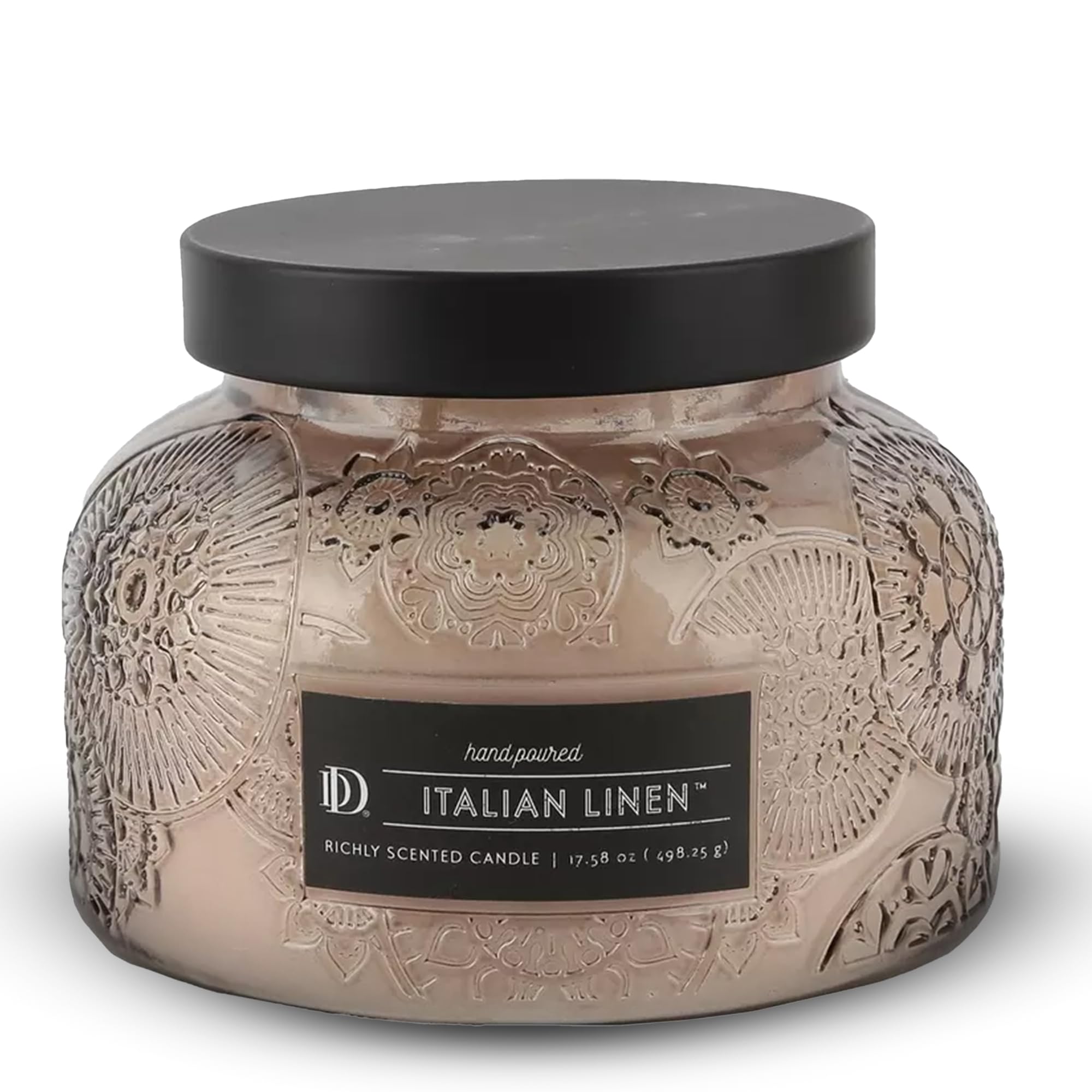 Amazon.com: Italian Linen Embossed Candle Jar(18 oz) - Refreshing aroma ...