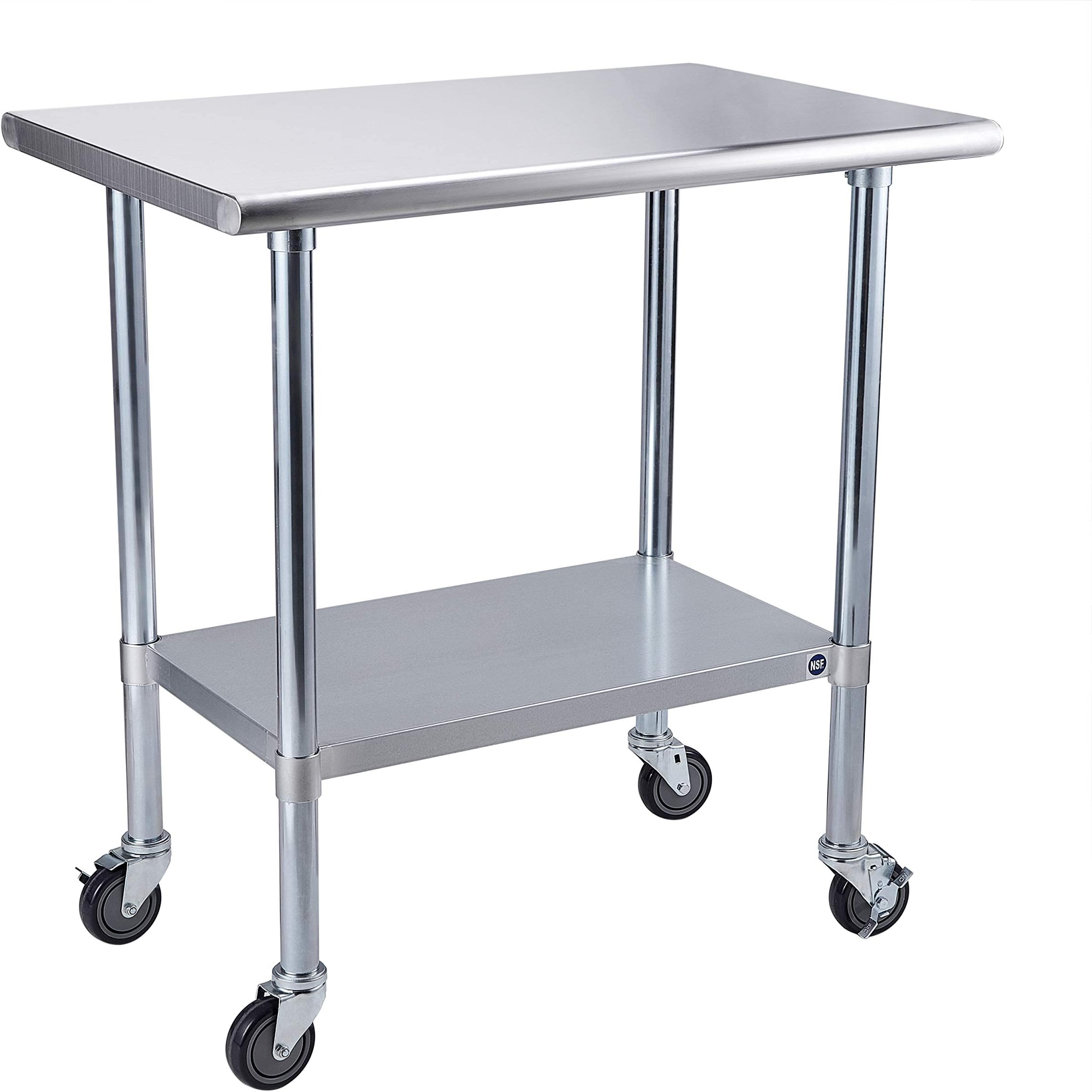 Amazon.com: VEVOR Stainless Steel Prep Table, 36 x 24 x 35 Inch, 440lbs ...