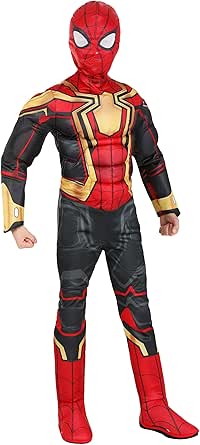 Amazon.com: MARVEL Boys Deluxe Iron Spider Man Costume, Kids Spiderman ...