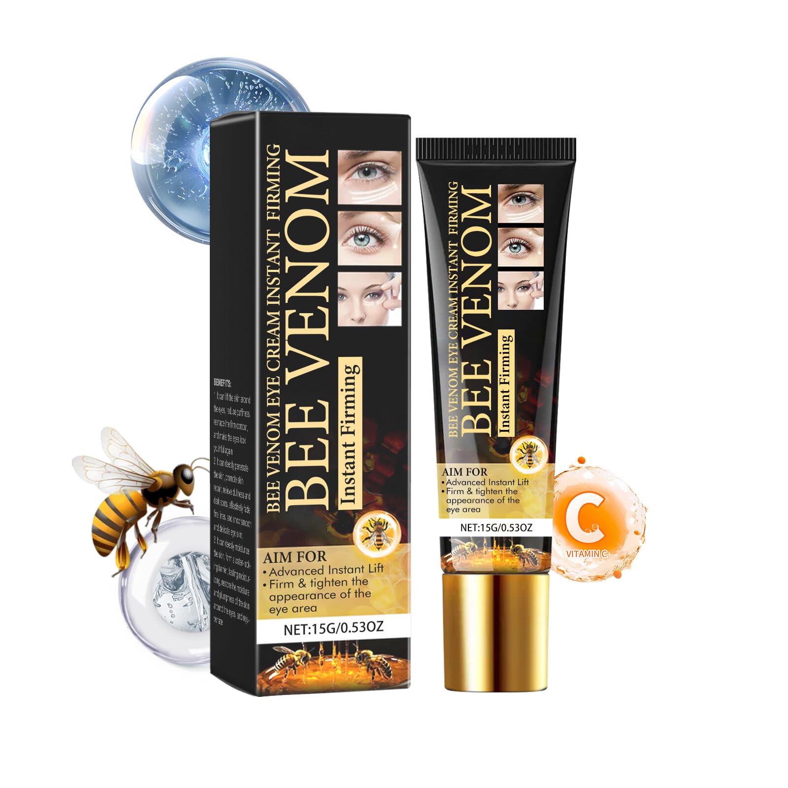 Bee-Venom Eye Cream, Eye Tightening Cream Instant, Bee-Venom Under Eye ...