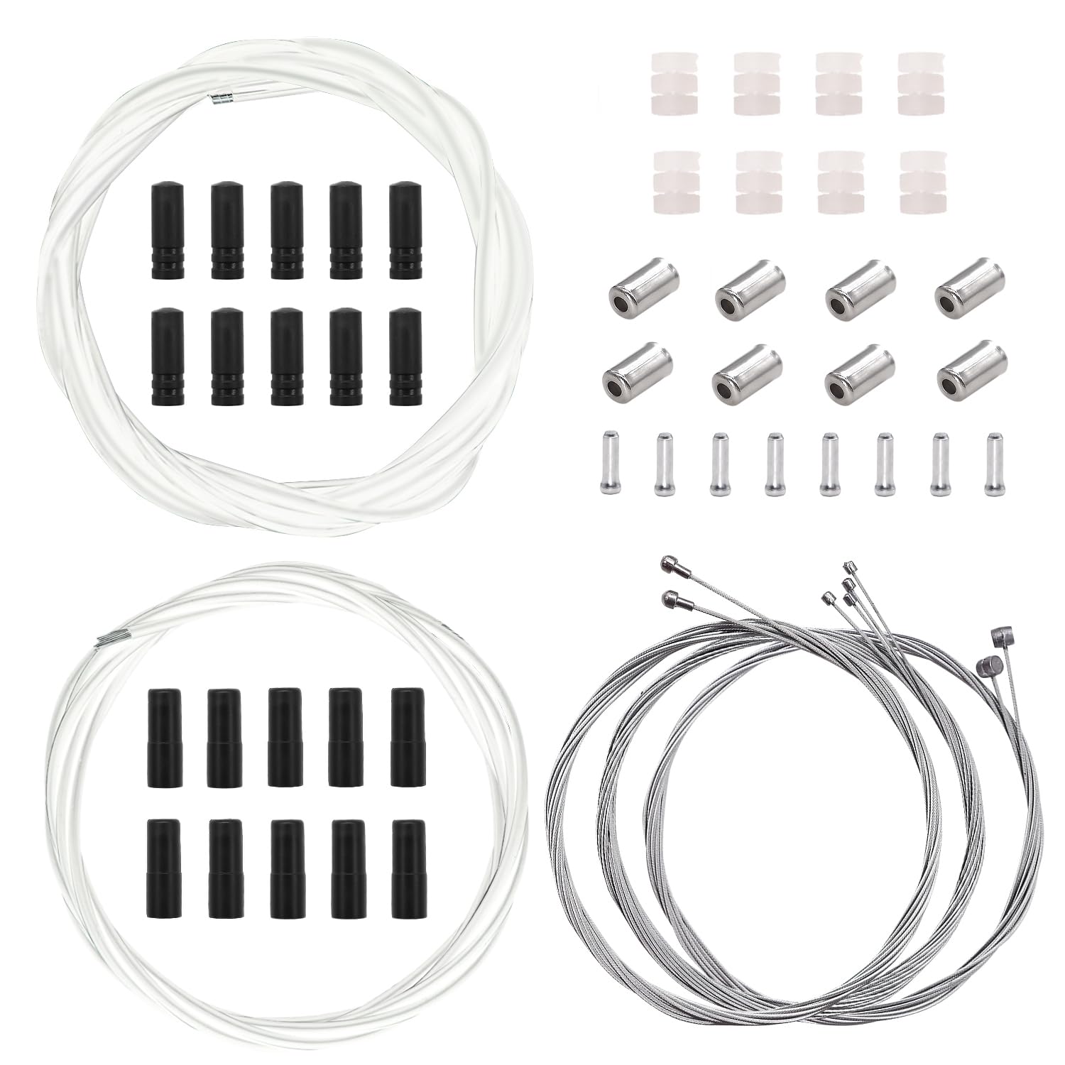 Snapklik.com : Mankk Universal Bicycle Cable Kit, Shift & Brake Cable ...