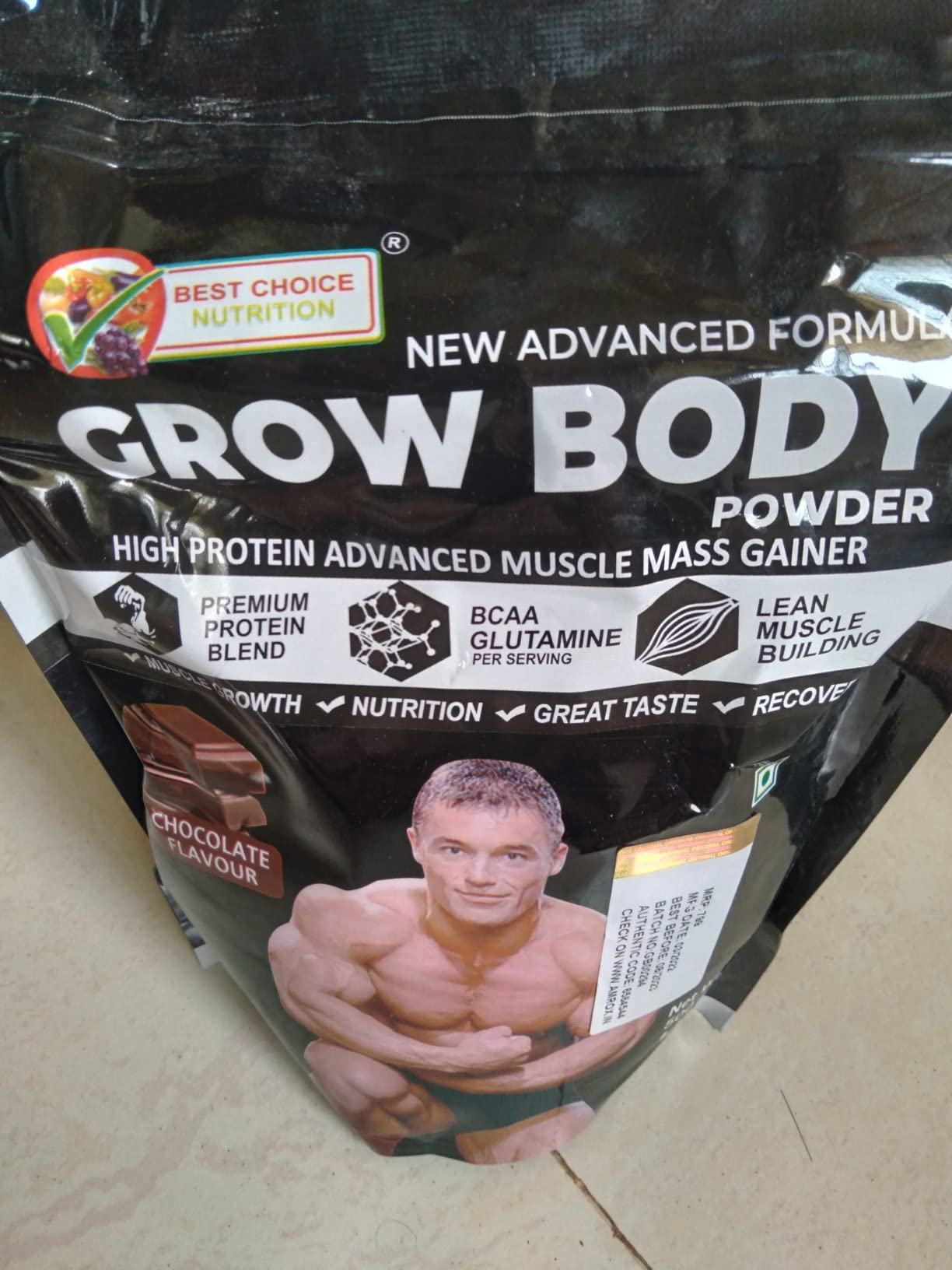 Best Choice Nutrition GROW BODY WHEY PROTEIN MASS GAINER WEIGHT GAINER ...