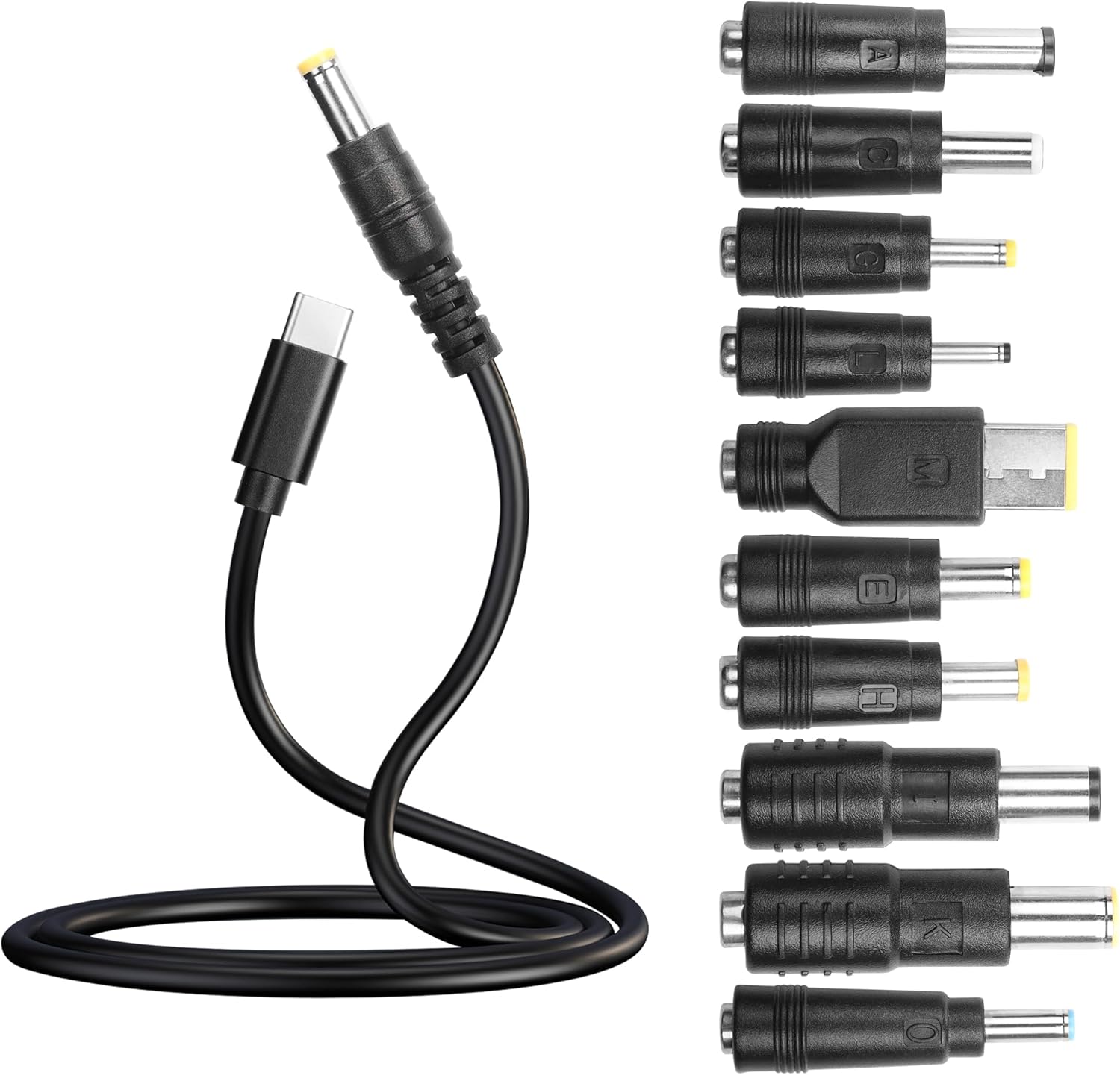 YAODHAOD USB to DC Adapters Cable, Type-C to DC PD 65W Power Charging ...