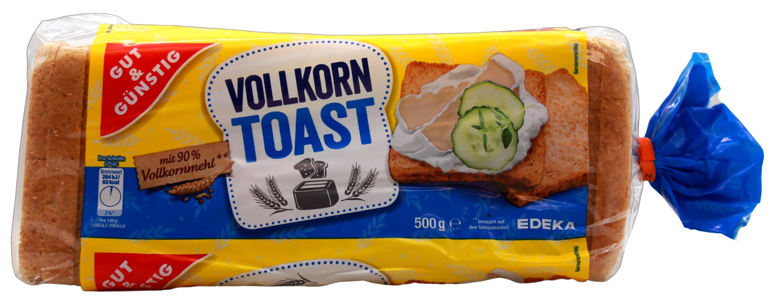 Gut & Günstig Vollkorn Toast, 5er Pack (5 x 500g) : Amazon.de ...