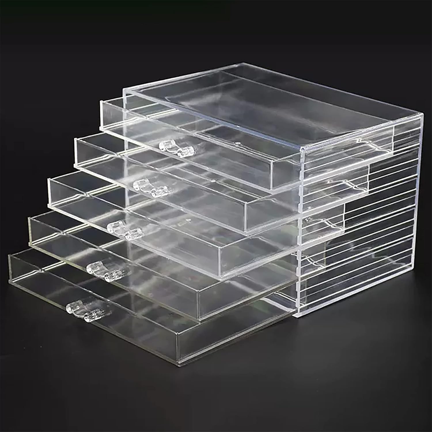 Amazon.com: Clear Acrylic Jewelry Storage Box, Earring Jewelry ...