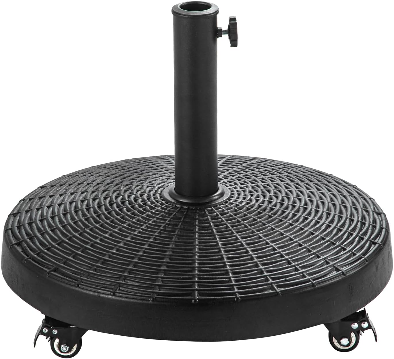Amazon.com : C-Hopetree 51 lb Heavy Duty Round Base Stand with Rolling ...