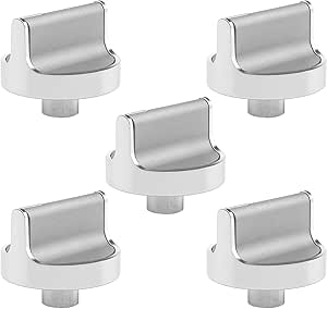 Amazon.com: 4 Pack W10594481 Stainless Steel Cooker Stove Control Knob ...