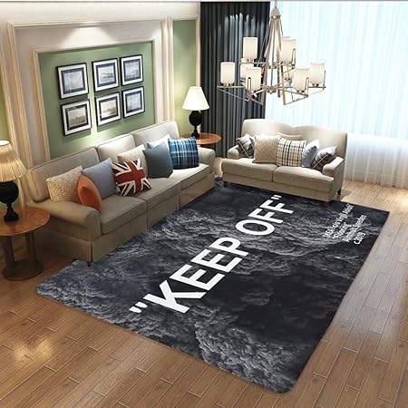Amazon.com: Keep Off Area Rugs Shoes Off Rug Modern Popular Themed ...