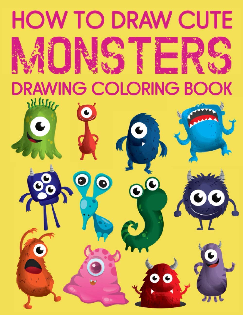 Amazon.com: Monster Drawing Coloring Book: Learn How to Draw Monsters ...