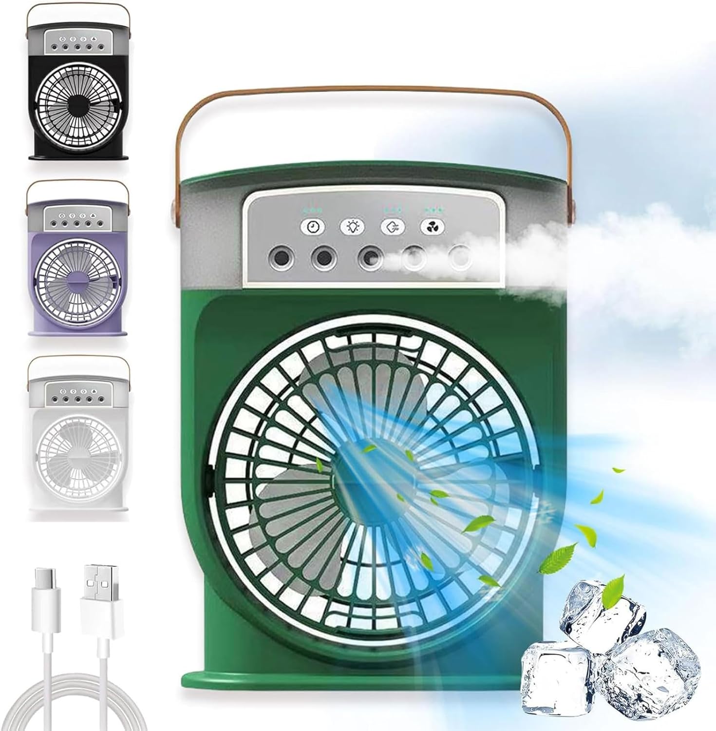Amazon.com: Everest Breeze Portable Cooling Ice Fan, Aqua Freeze Air ...