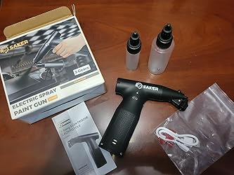 Amazon.com : Saker Electric Spray Paint Gun for Cars, Handheld Electric ...