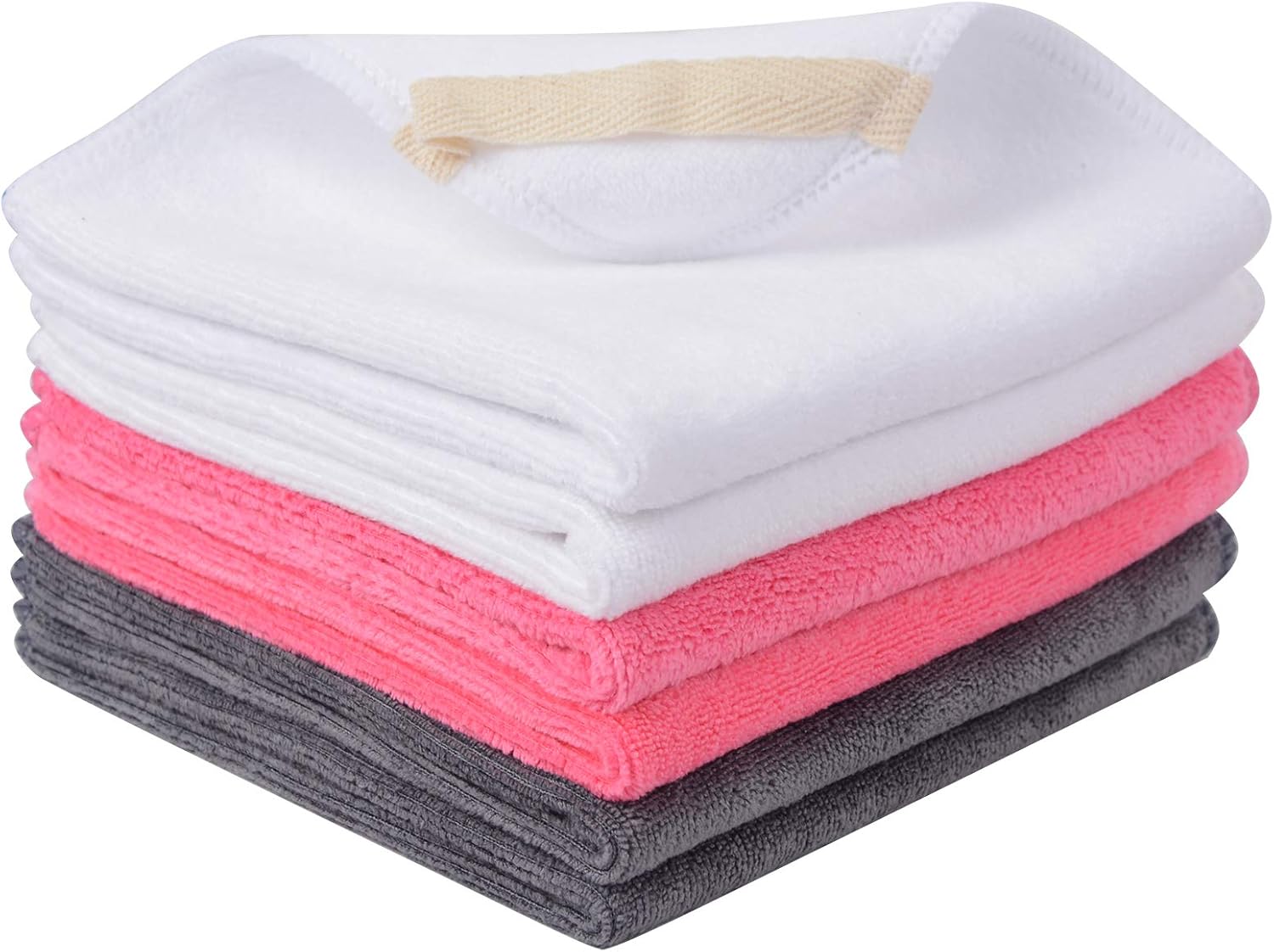 Amazon.com: Sinland Microfiber Facial Cloths Fast Drying Washcloth ...