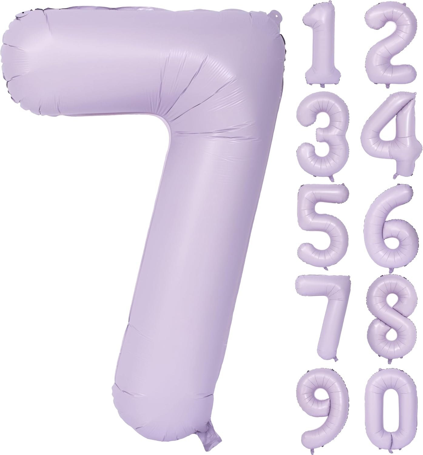 Amazon.com: 40 In Matte Purple Number Balloons Helium Foil Mylar ...