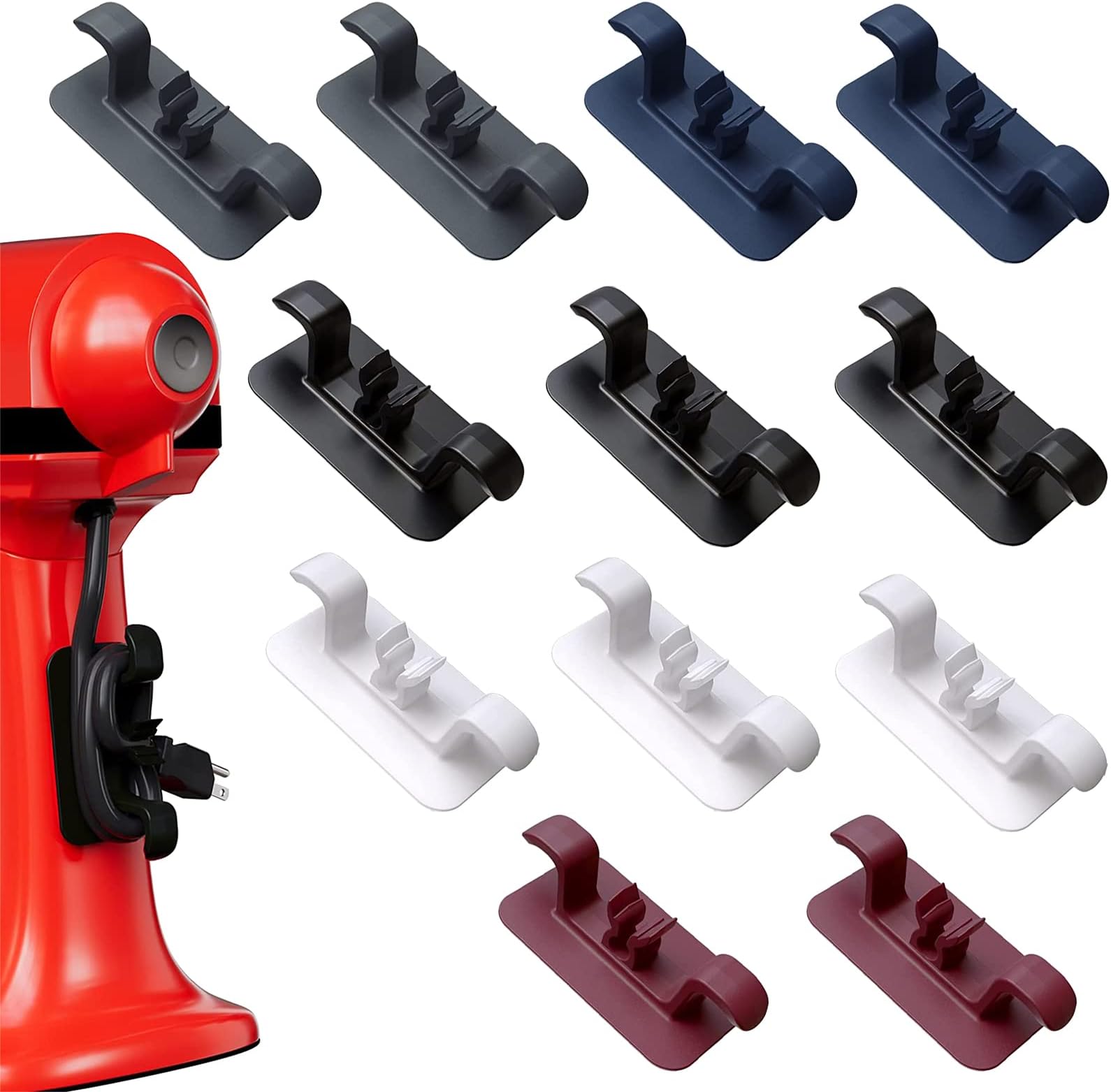 Amazon.com: 12 Pack Upgraded Cord Organizer for Kitchen Appliances-Heat ...