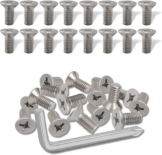 Amazon.com: 16 Pcs Brake Disc Rotor Retaining Screws 93600-06014-0H ...