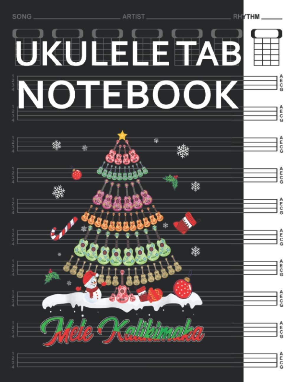 Buy Ukulele Tab : Mele Kalikimaka Ukulele Christmas Tree 120 Pages ...