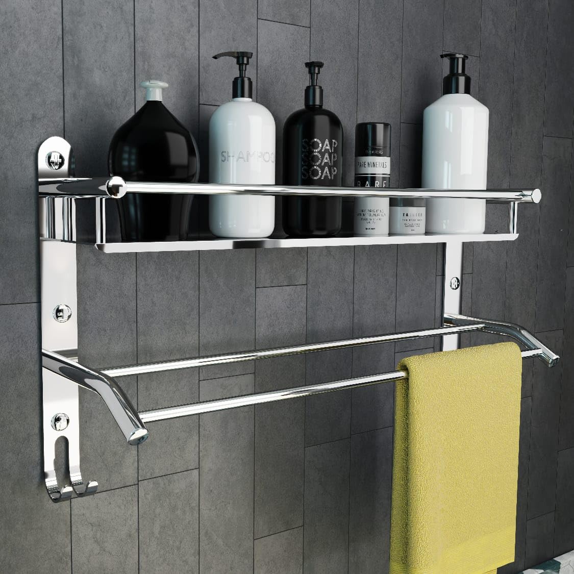 Lifelong Bathroom Shelf for Storage - Stainless Steel Wall Mounted ...