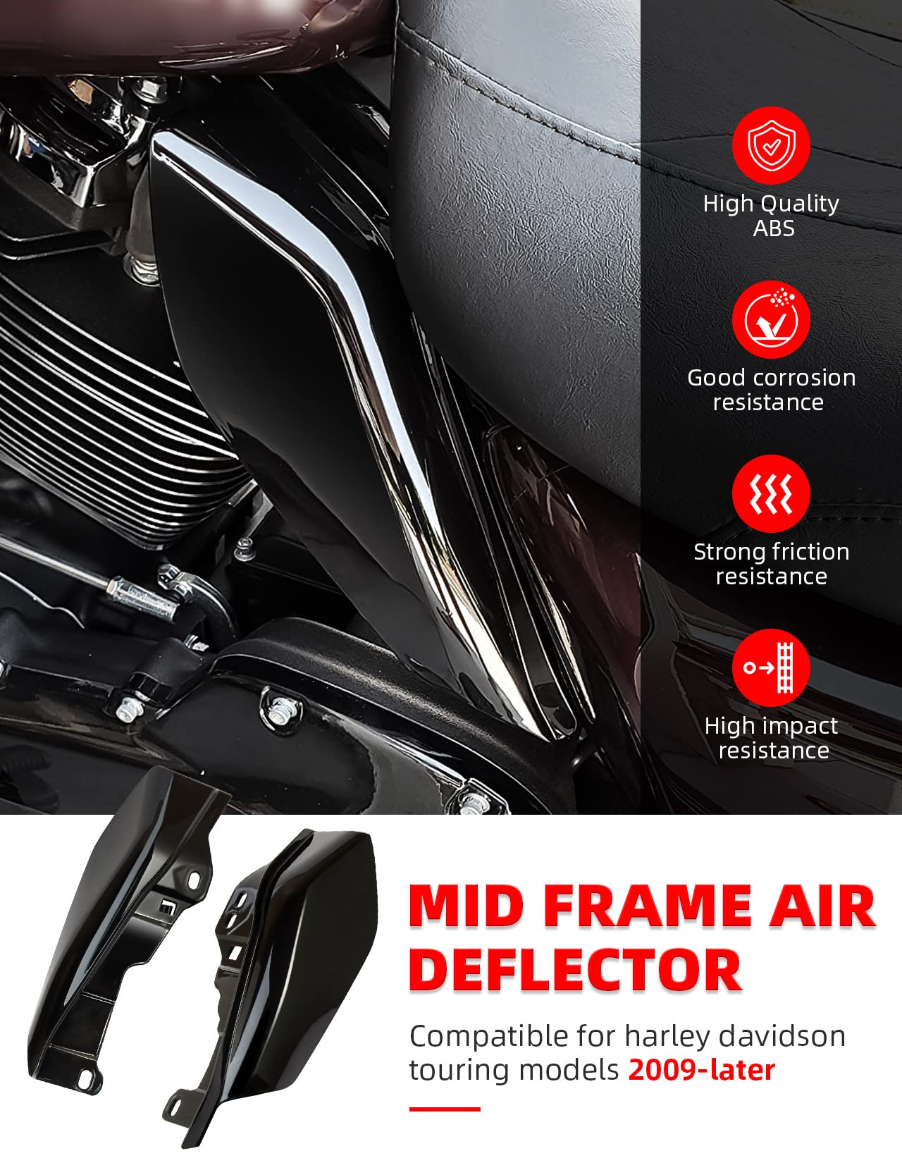 Snapklik.com : Amazicha Mid Frame Air Deflectors Heat Deflector ...