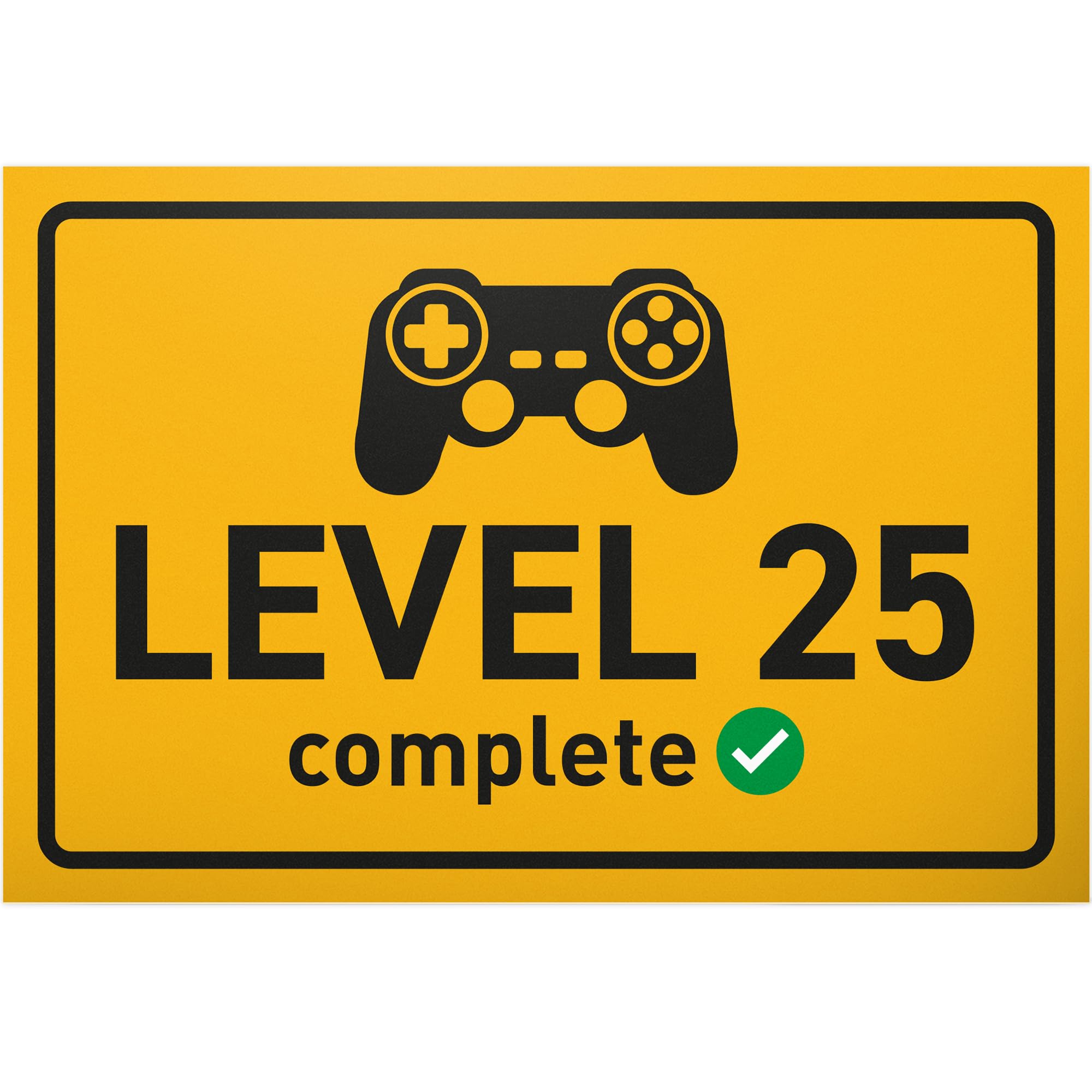 Amazon.de: DankeDir! Level 25 complete - Schild 30 x 20 cm - Männer ...